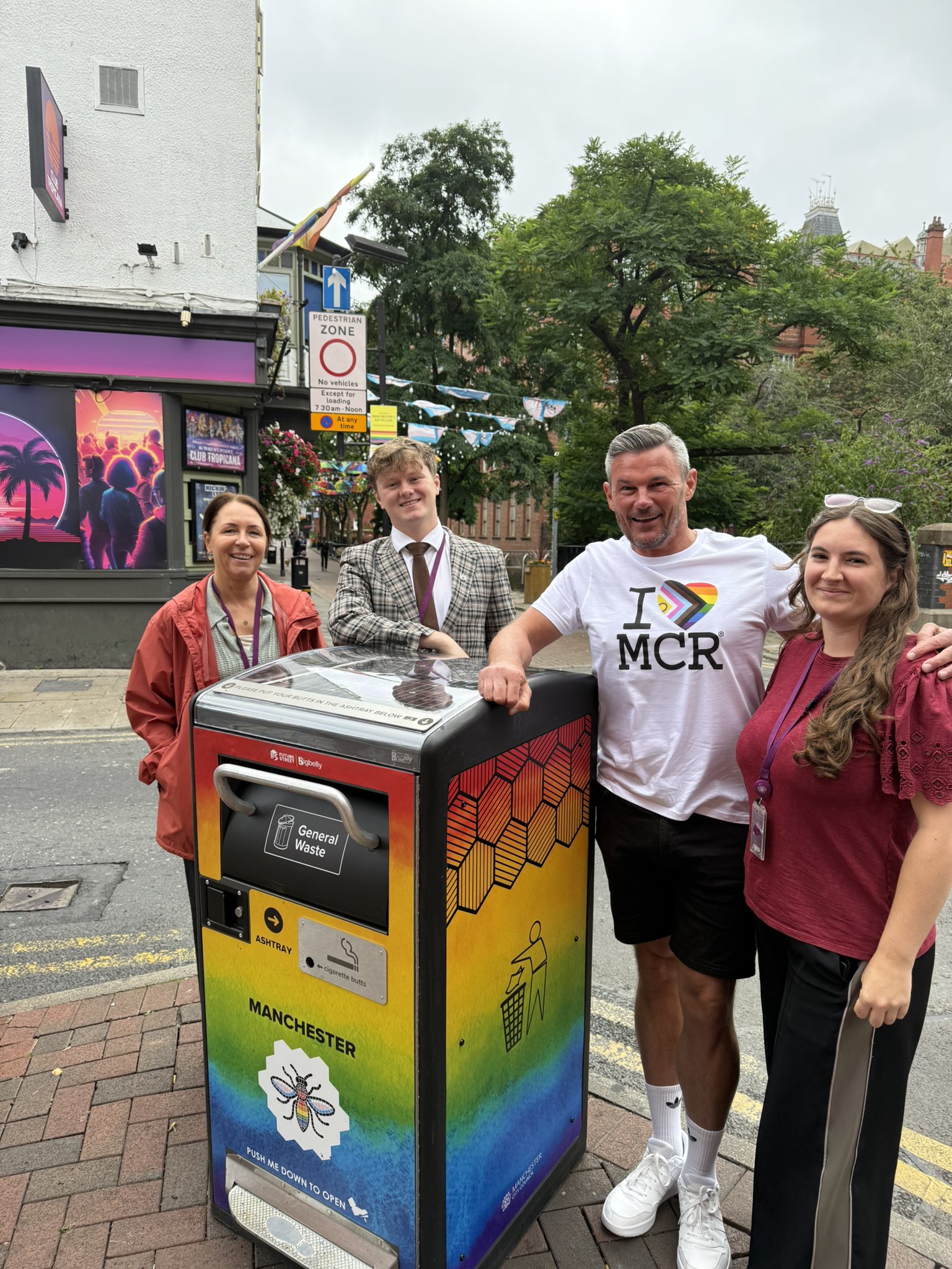 New Big Belly bins for Gay Village - Canal Street Manchester